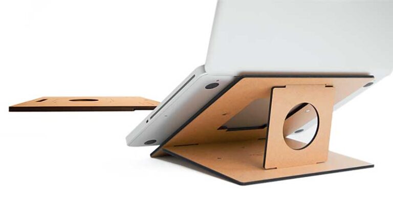 Vlad Butucariu reveals ultra slim wooden laptop stand | Design Chronicle